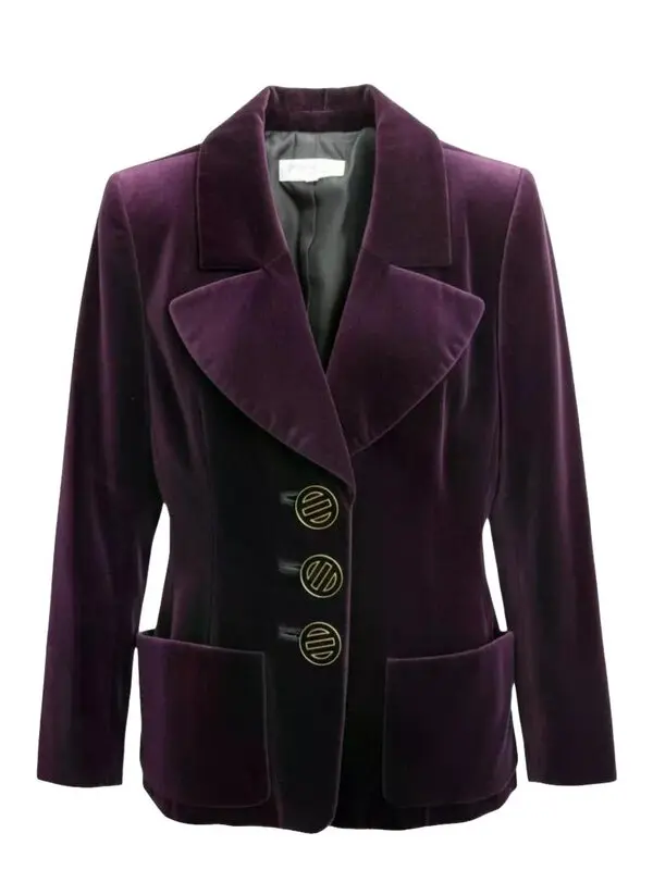 Saint Laurent 1992-1993 Velvet Jacket - Purple