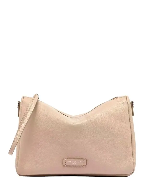 GIANNI CHIARINI Hammered Leather Pouch - Neutrals