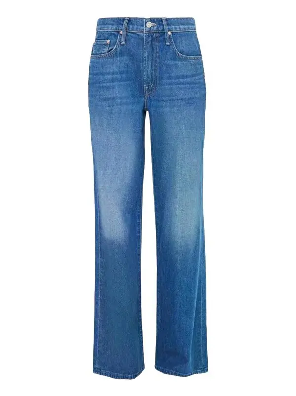 MOTHER Mid-rise Wide-leg Jeans - Blue