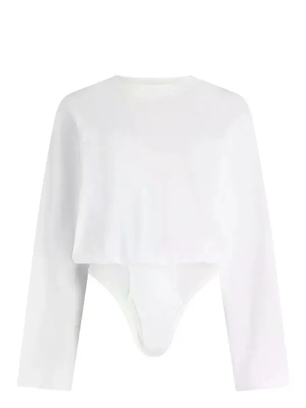 JEAN PAUL GAULTIER Long Sleeves Bodysuit - White