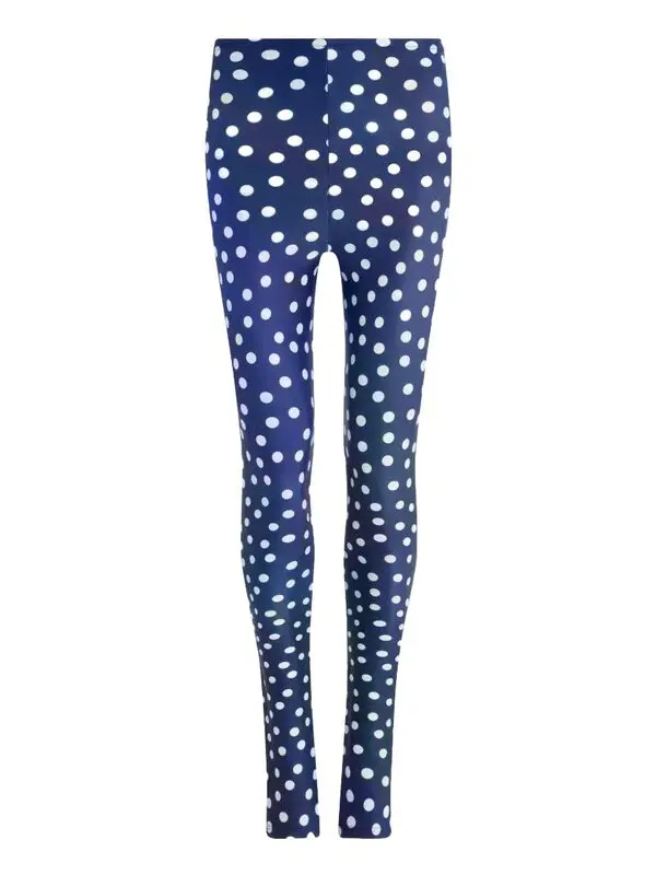 JEAN PAUL GAULTIER Polka Dot Leggings - Blue
