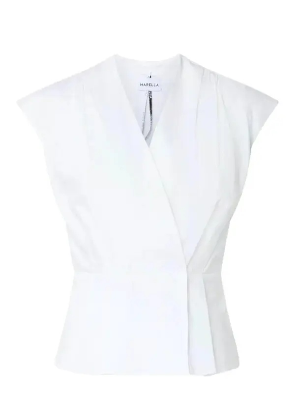 Marella V-neck Top - White