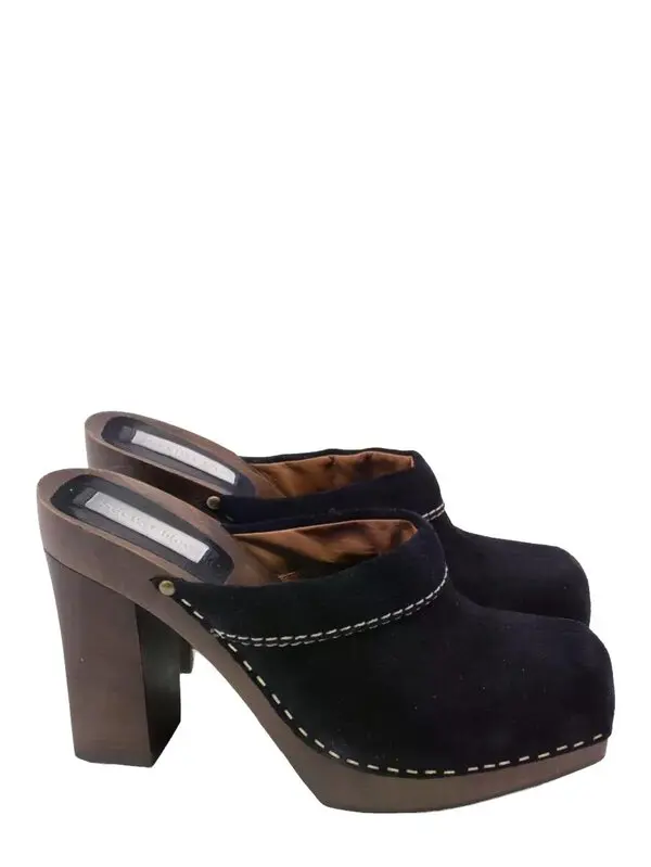 See By Chloé Platform Block Heel Mules - Black