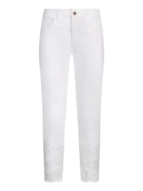 Liu Jo Broderie-anglaise Jeans - White