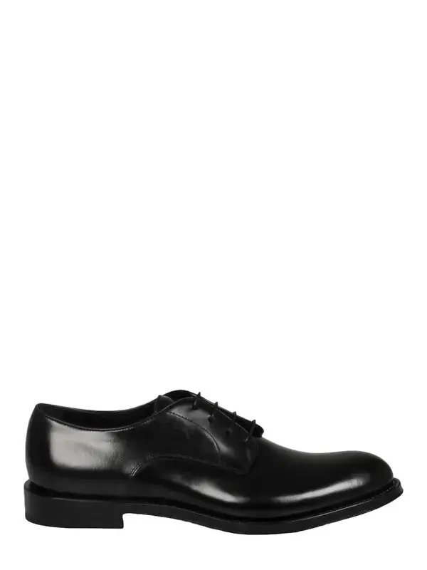 CORVARI Leather Derby Shoes - Black