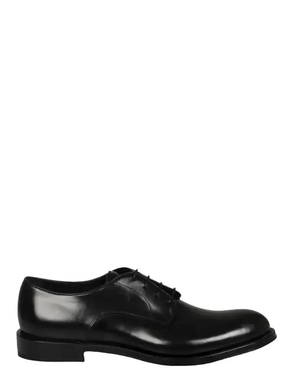 CORVARI Leather Derby Shoes - Black