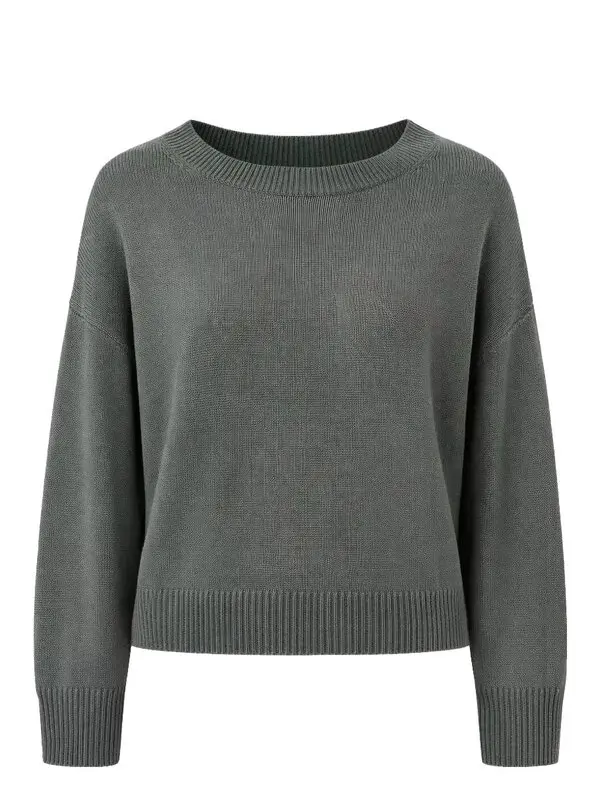 Calvin Klein Ribbed Crew-neck Sweater - Green