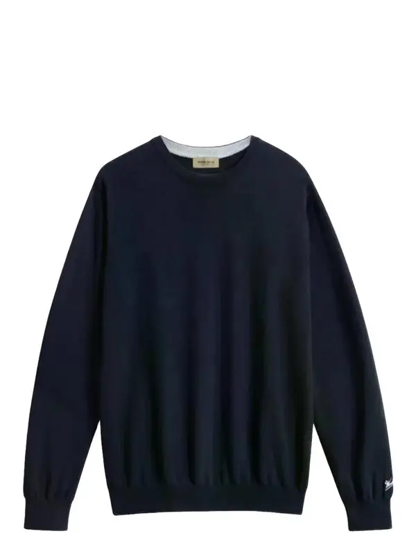 Woolrich Logo Cotton Sweater - Blue