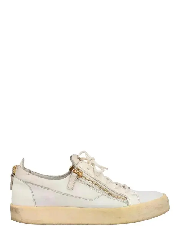 GIUSEPPE ZANOTTI Leather Sneakers - White