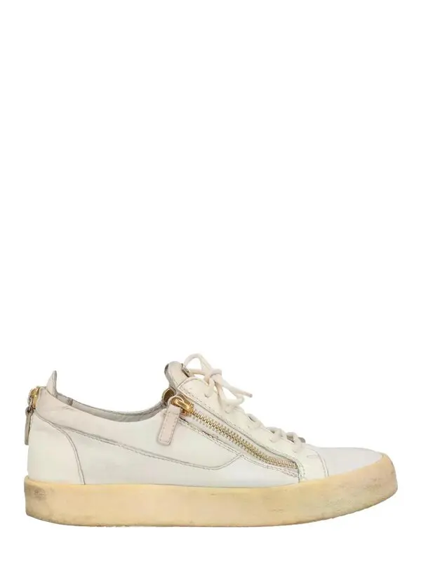 GIUSEPPE ZANOTTI Leather Sneakers - White