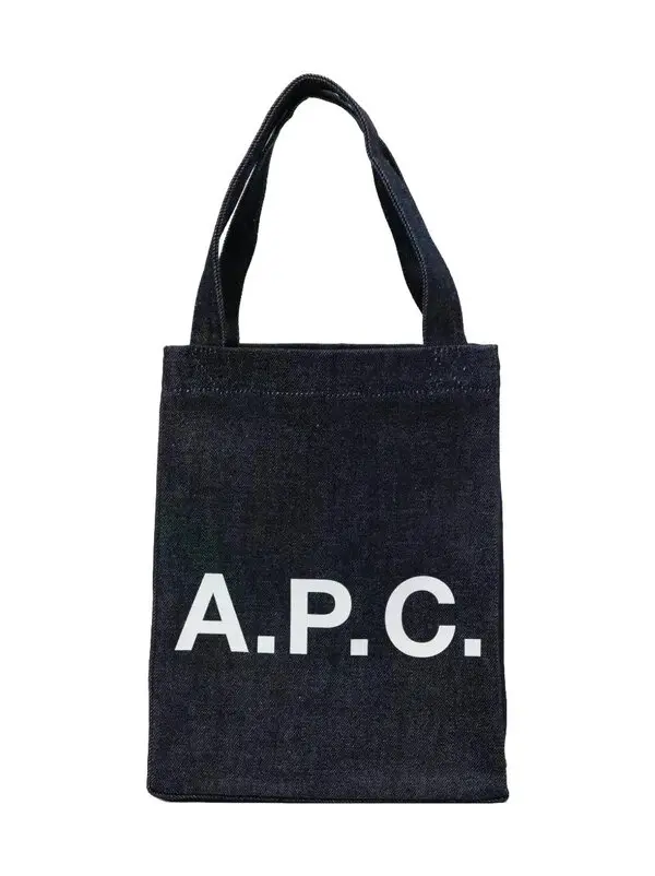 A.p.c. Logo Tote Bag - Blue