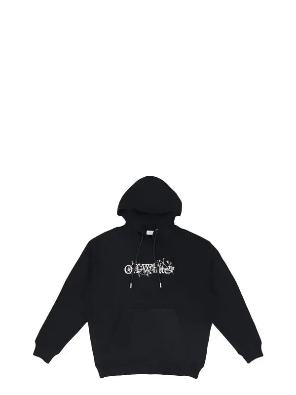 Off-White Hooded Long-sleeve Top - Black