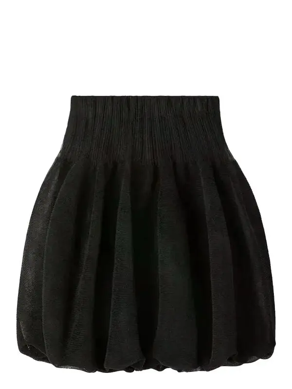 CFCL Knit-waistband Mini Skirt - Black