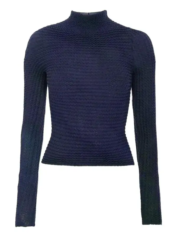 Victoria Beckham Top With Chevron Pattern - Blue