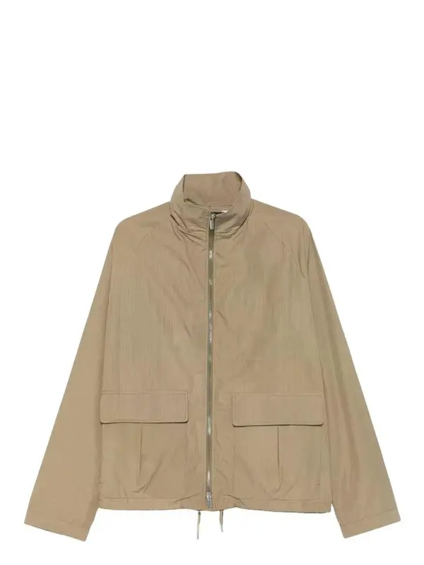 AMARANTO Patch Pocket Zip Jacket - Neutrals