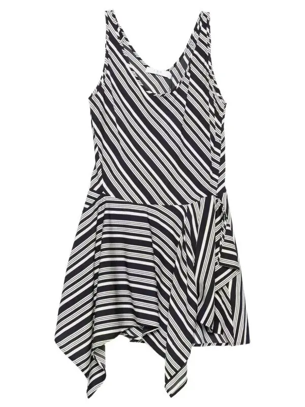 IRO PARIS Unya Striped Sleeveless Dress - Blue