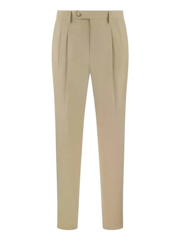 Boggi Milano Pleated Trousers - Neutrals
