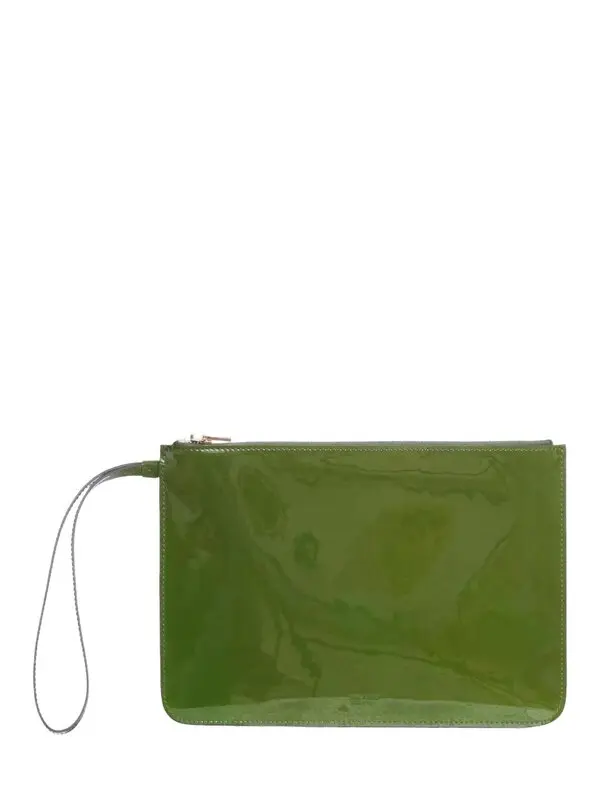 TOM FORD Zip-fastening Leather Clutch - Green