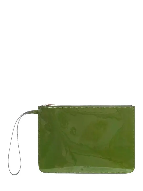 TOM FORD Zip-fastening Leather Clutch - Green