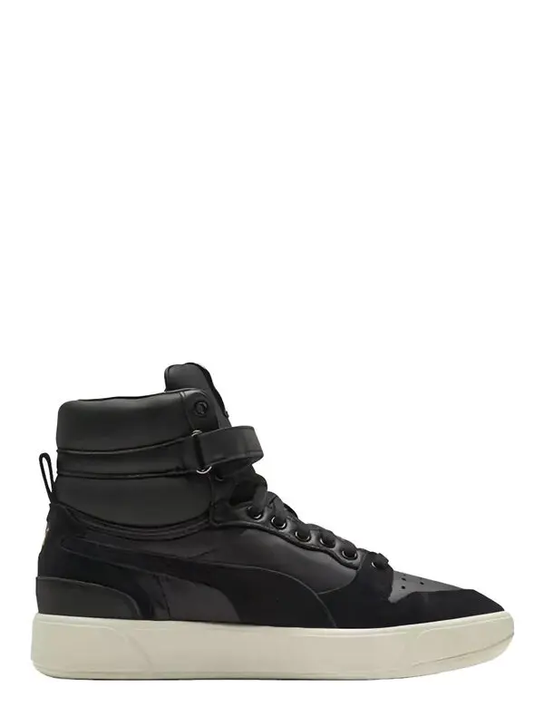 PUMA Logo-print High-top Sneakers - Black