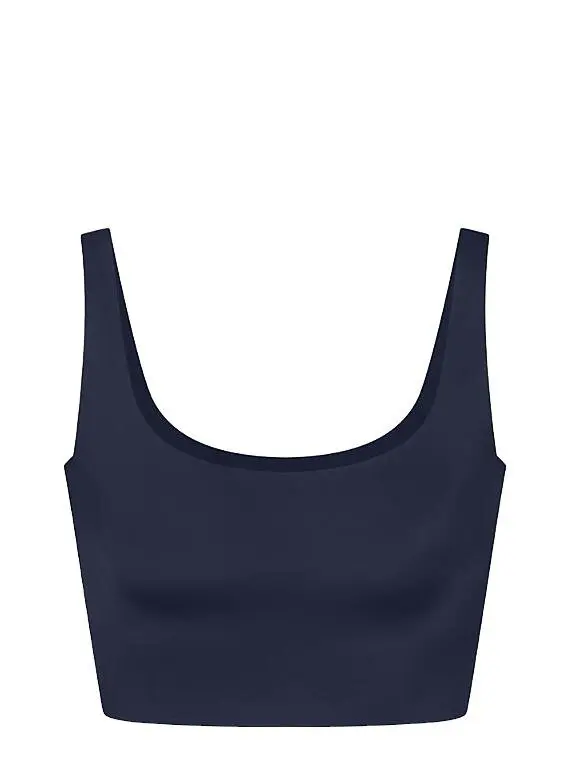 NIKESKIMS Shine Scoop-neck Bra Top - Navy