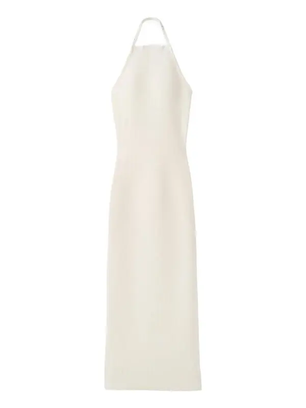 Jacquemus Tablier Knit Apron Dress - Off White