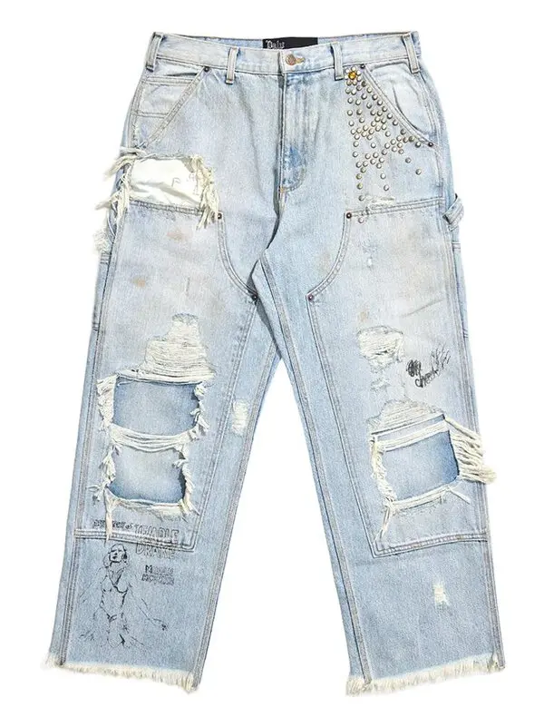 PALY Double Knee Carpenter Jeans - Light  Blue