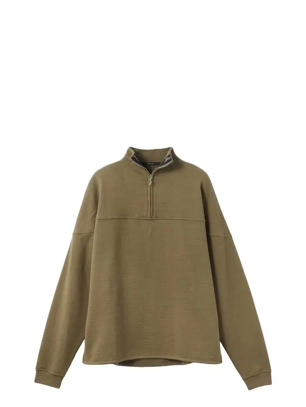Jacquemus Zipped Sweatshirt - Khaki