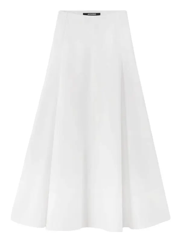 Jacquemus Triangle Maxi Skirt - White