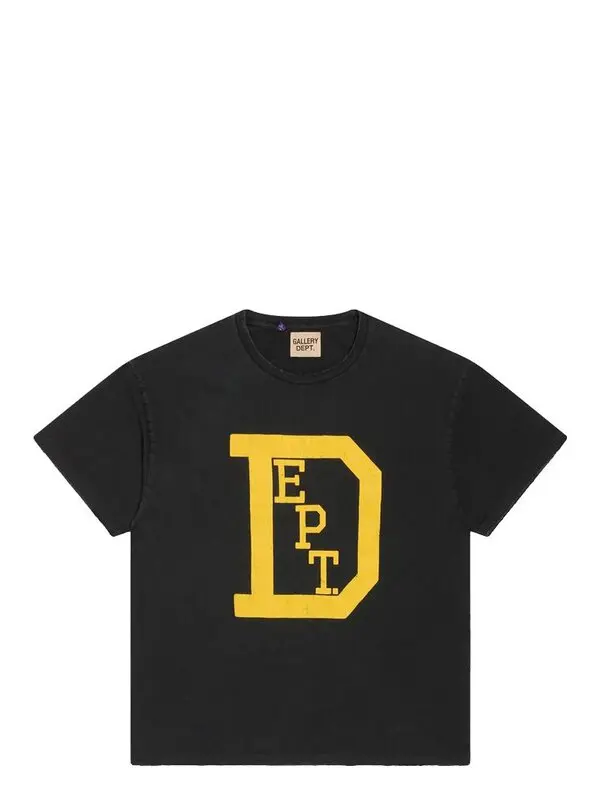 GALLERY DEPT. University Graphic Tee Washed - Black