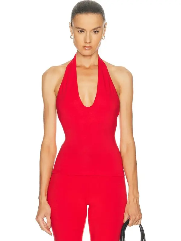 SKIMS Smooth Layers Halter Top - Carmine