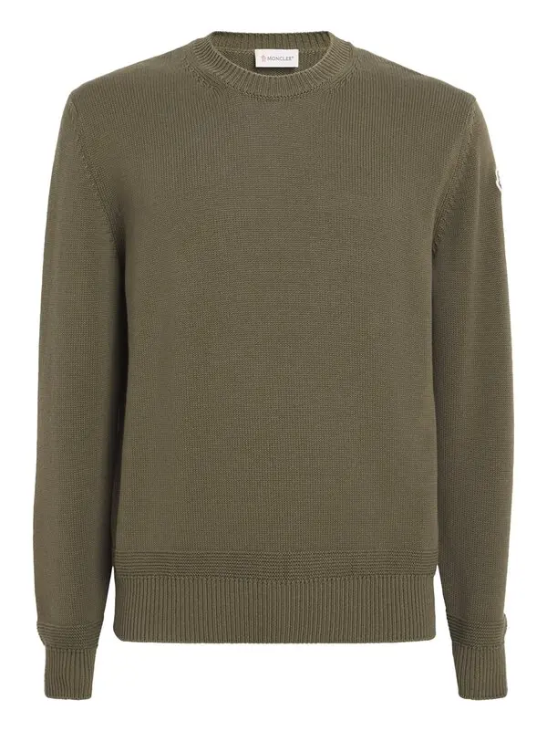 Moncler Cotton Tricot Sweater - Green