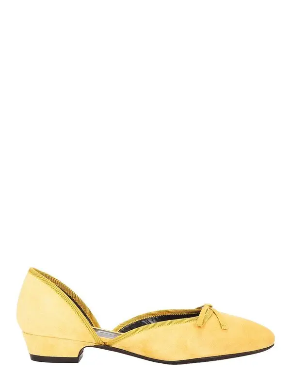 HERBERT LEVINE 24/7 Suede Flat - Yellow