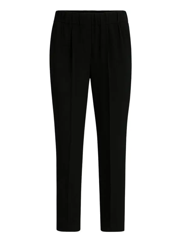 Brunello Cucinelli Crepe Slim Trousers - Black