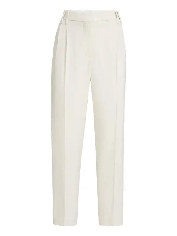 Brunello Cucinelli Tailored Straight Trousers - White