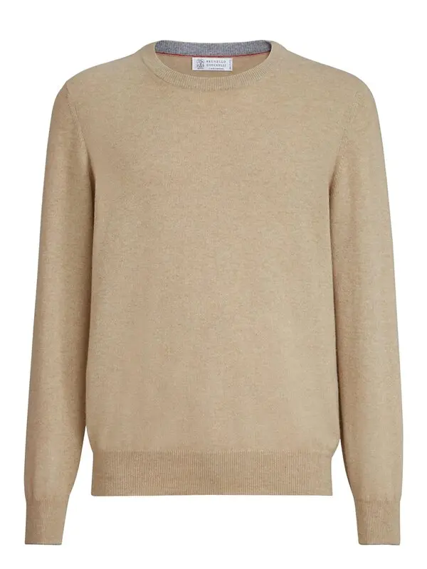 Brunello Cucinelli Cashmere Crew-neck Pullover - Brown