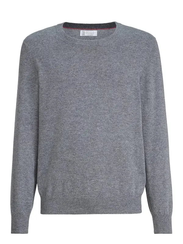 Brunello Cucinelli Cashmere Crew-neck Sweater - Grey