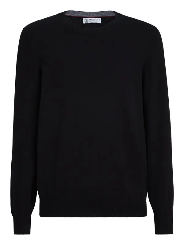 Brunello Cucinelli Cashmere Crew-neck Sweater - Black