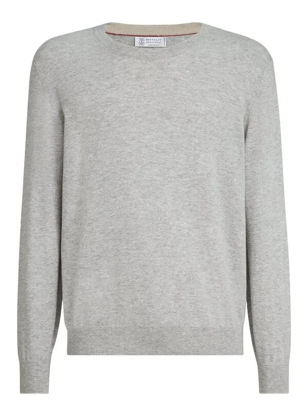 Brunello Cucinelli Cashmere Crew-neck Sweater - Grey