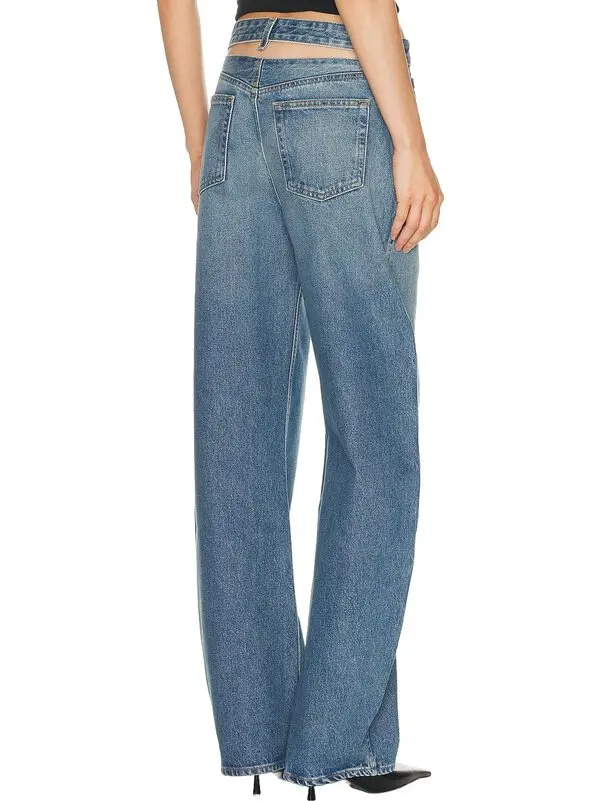 GRLFRND Austen Low Rise Curve Detached Waist Jeans - Mulholland Dr