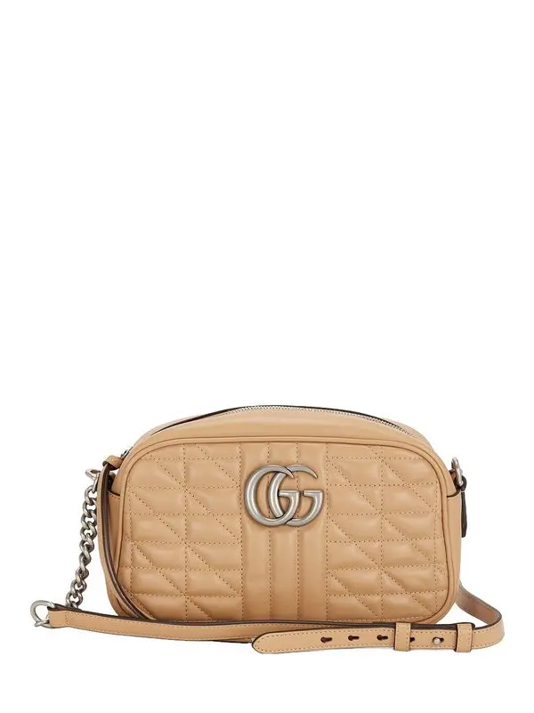 Gucci Gg Marmont Shoulder Bag - Beige