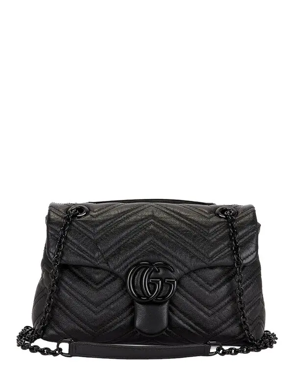 Gucci Gg Marmont Shoulder Bag - Black