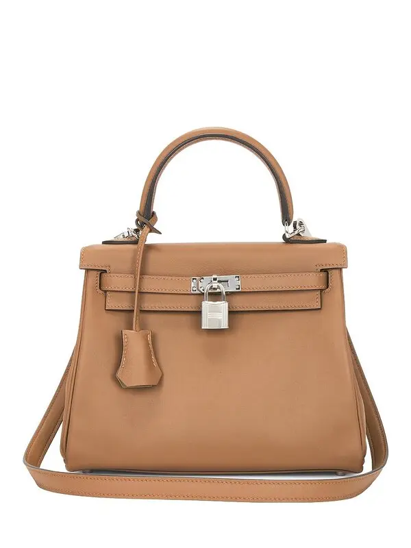 Hermès Verso Swift Kelly 25 Handbag - Alezan & Beige Marfa
