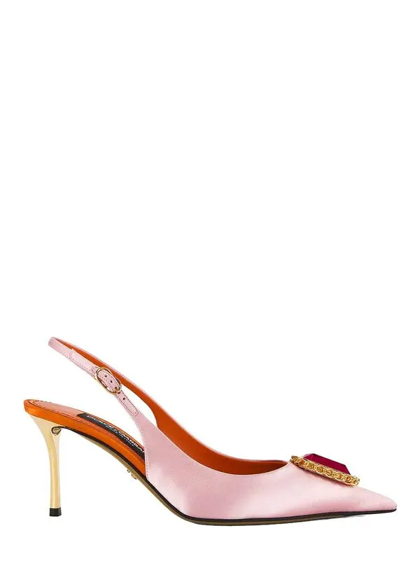 Dolce & Gabbana Slingback Pump - Rosa & Arancio