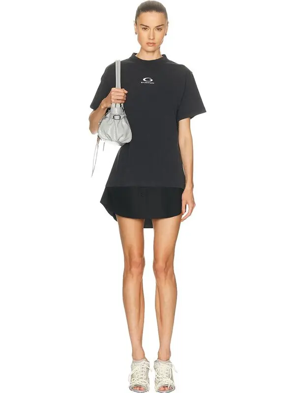 Balenciaga Hybrid Shirt Dress - Faded Washed Black