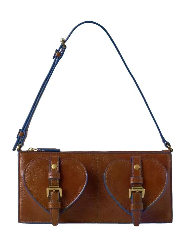 Mulberry Mini Roxanne Heart-detail Buckled Shoulder Bag - Brown