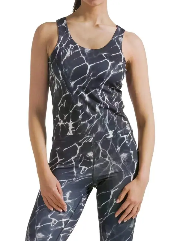 DEHA Marble-print Tank Top - Grey