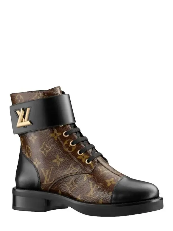 LOUIS VUITTON Wonderland Flat Ranger Boot - Cacao/black