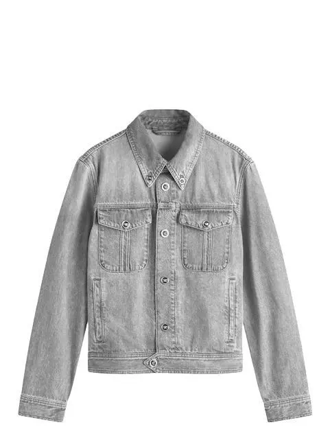 Versace Denim Trucker Jacket - Mid Grey