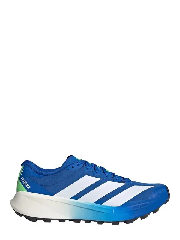 Adidas Terrex Agravic 4 Trail Running Shoe - Blue/cloud White/lime Burst